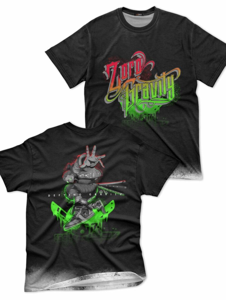 Samurai Gravity T-Shirt - Unique Anime Apparel for Fans