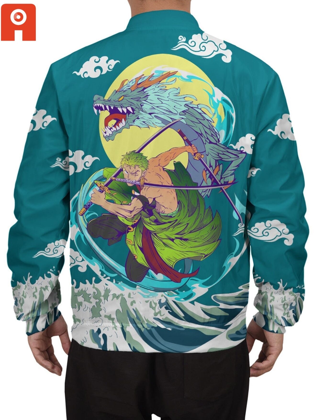 Santoryu Three Sword Bomber Jacket - Unique Anime Apparel for Fans