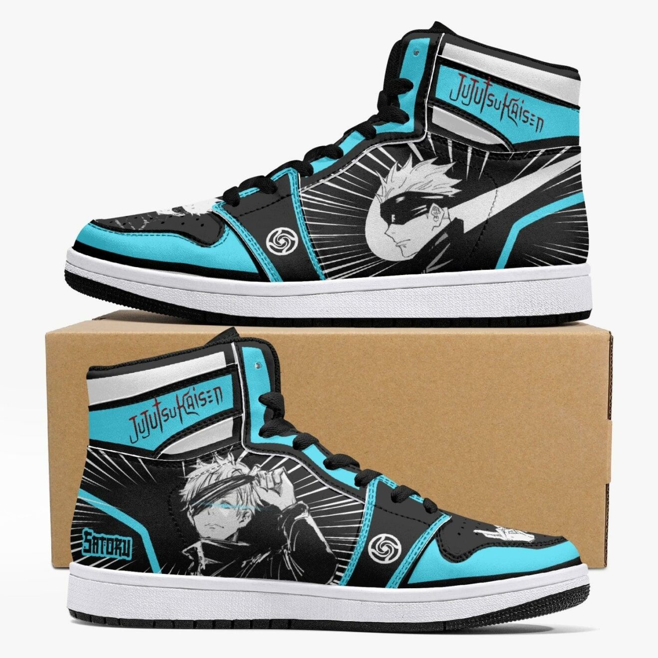 Satoru Gojo Sorcery Fight J-Force Shoes - Unique Anime Apparel for Fans