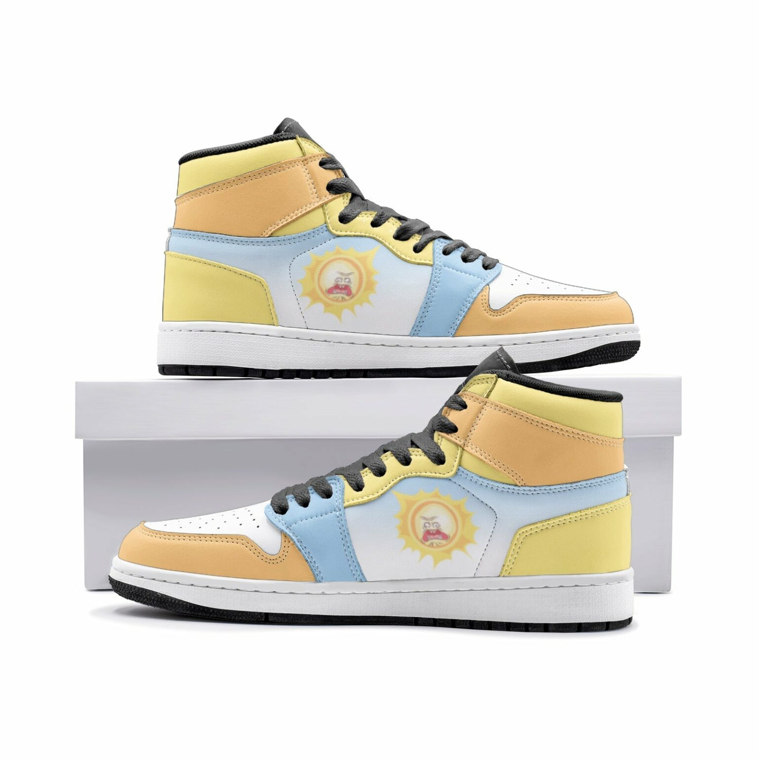 Screaming Sun Rick and Morty JD1 Shoes - Unique Anime Apparel for Fans