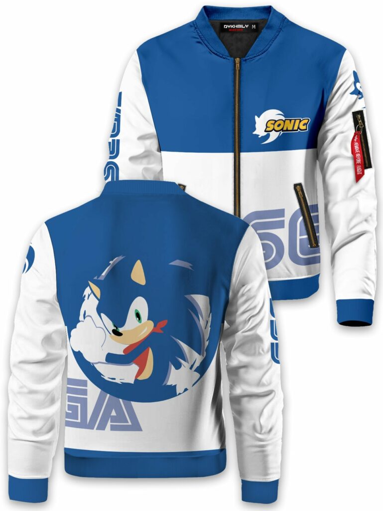 Sega Sonic Bomber Jacket - Unique Anime Apparel for Fans