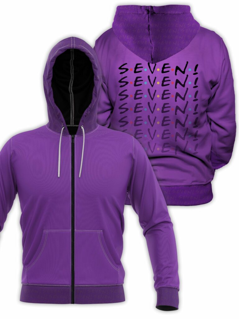 Seven Seven Seven Zip Hoodie - Unique Anime Apparel for Fans