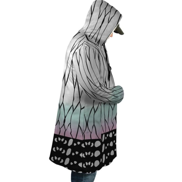 Shinobu Kocho Insect Hashira Hooded Cloak Coat - Unique Anime Apparel ...