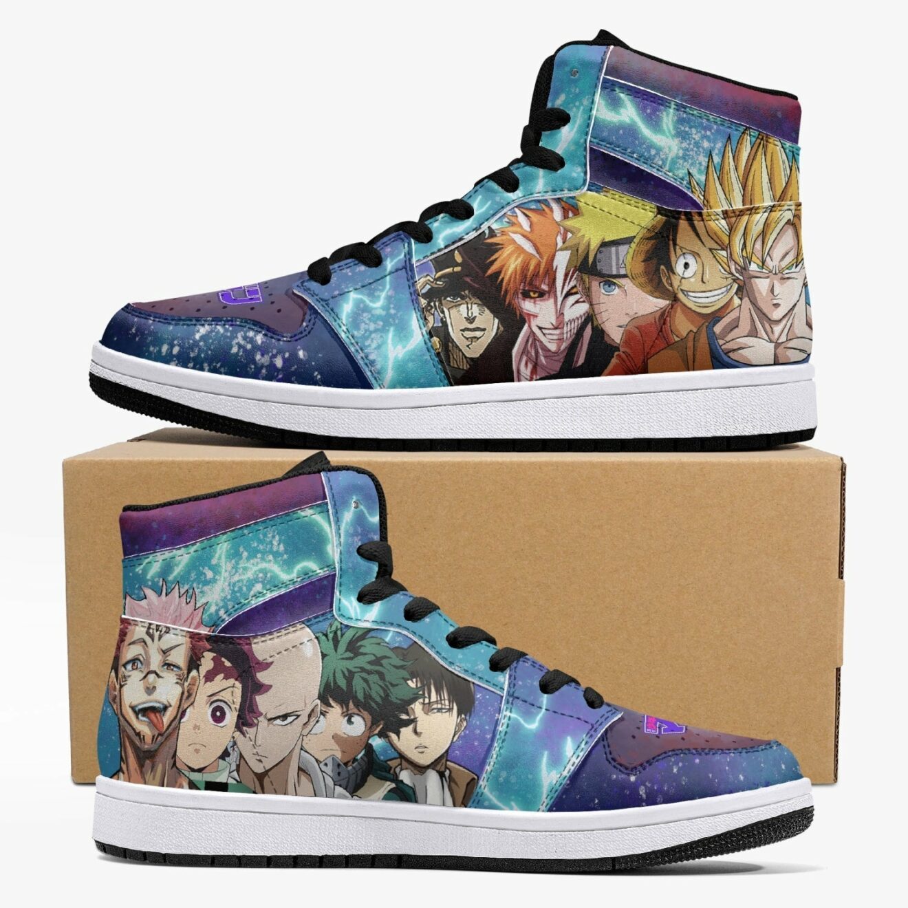 Shonen Classic vs Next Gen J-Force Shoes - Unique Anime Apparel for Fans