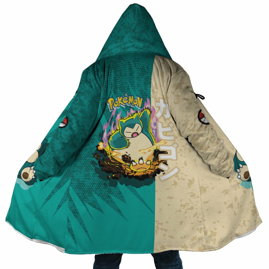 Snorlax Pokemon Hooded Cloak Coats - Unique Anime Apparel for Fans