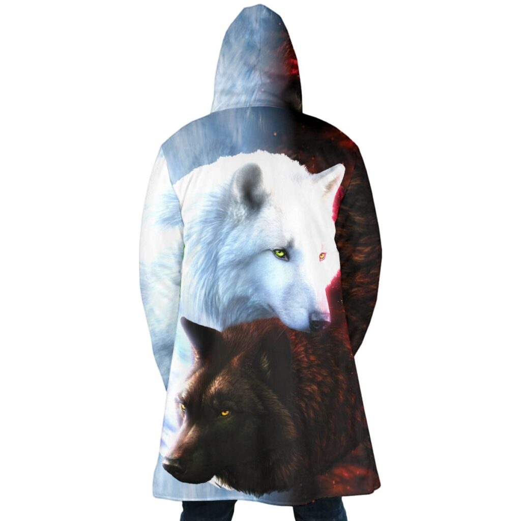 Song of Fire and Ice Wolves Hooded Cloak Coat - Unique Anime Apparel ...