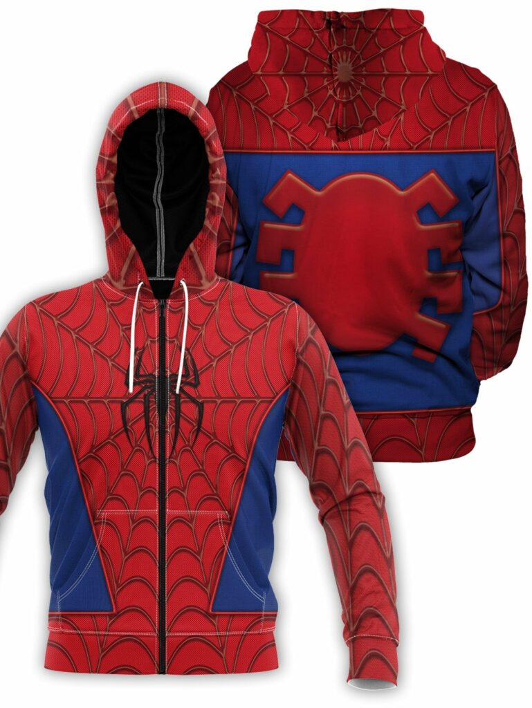 Spider-Man Classic Zip Hoodie - Unique Anime Apparel for Fans