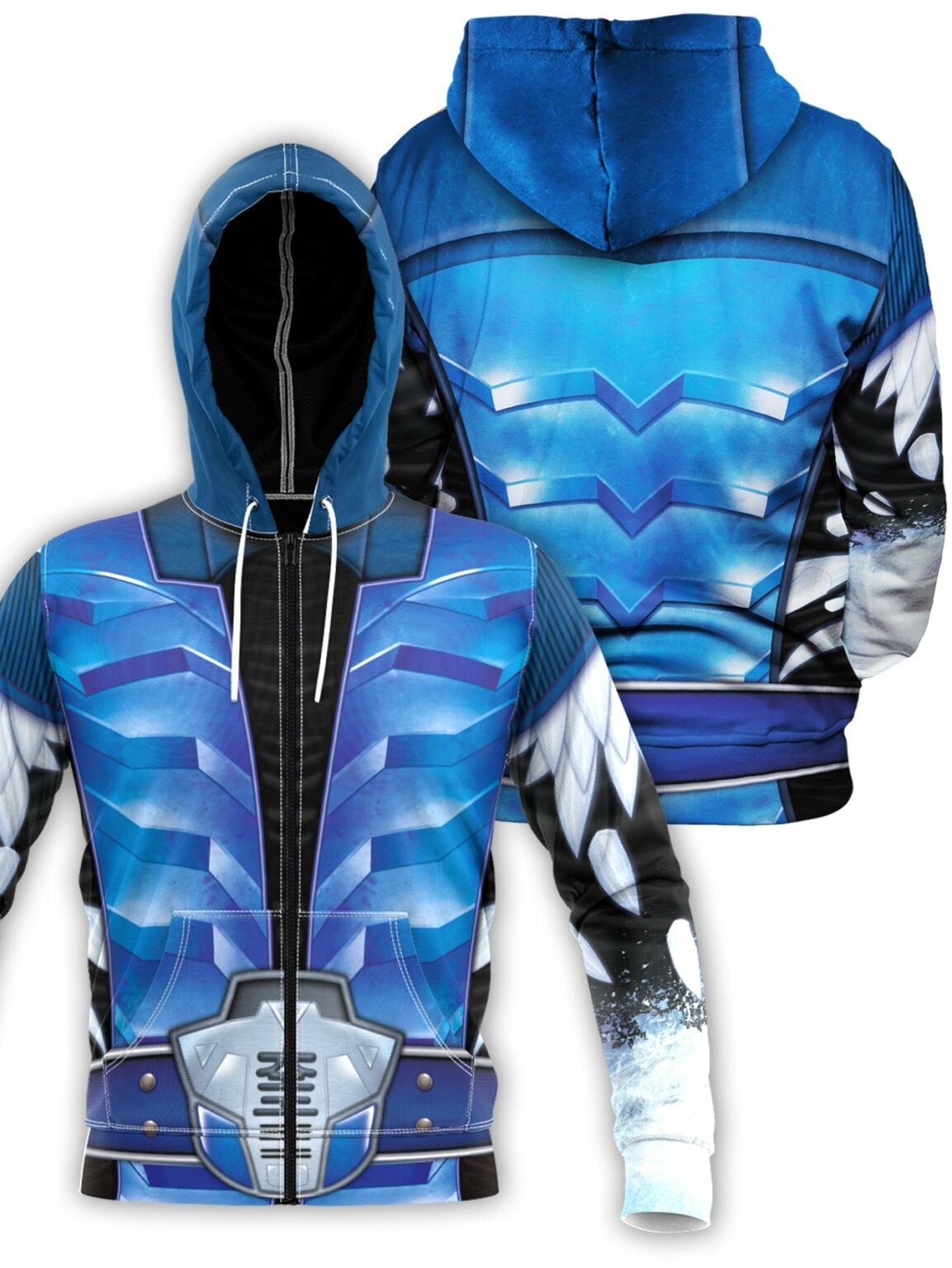 Sub-Zero Zip Hoodie - Unique Anime Apparel for Fans