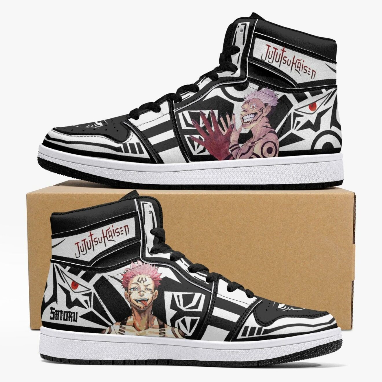 Sukuna Sorcery Fight J-Force Shoes - Unique Anime Apparel for Fans