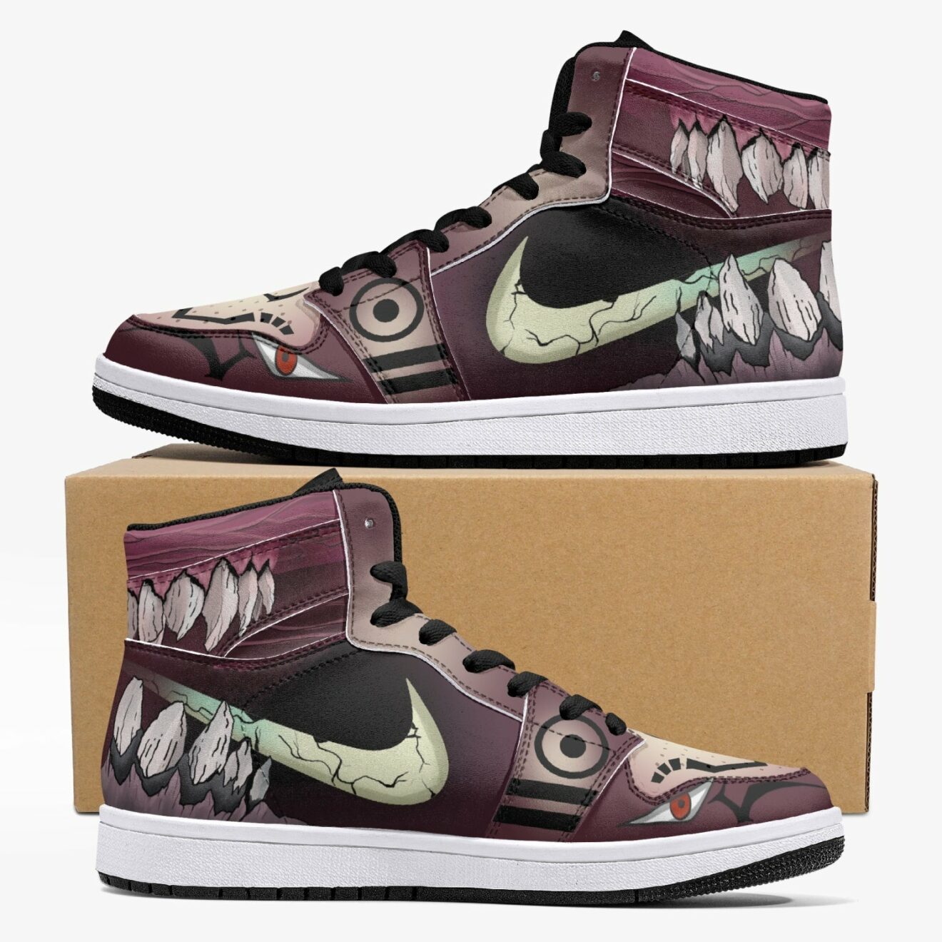 Sukuna Teeth Sorcery Fight J-Force Shoes - Unique Anime Apparel for Fans