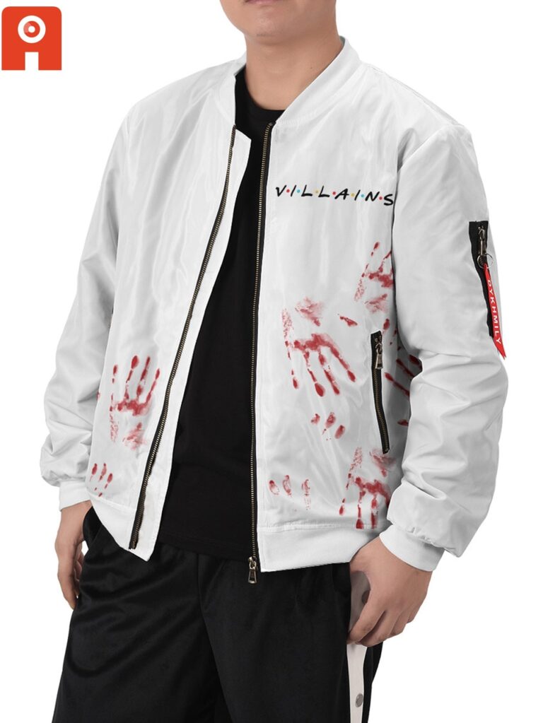 Super Villains Bomber Jacket - Unique Anime Apparel for Fans