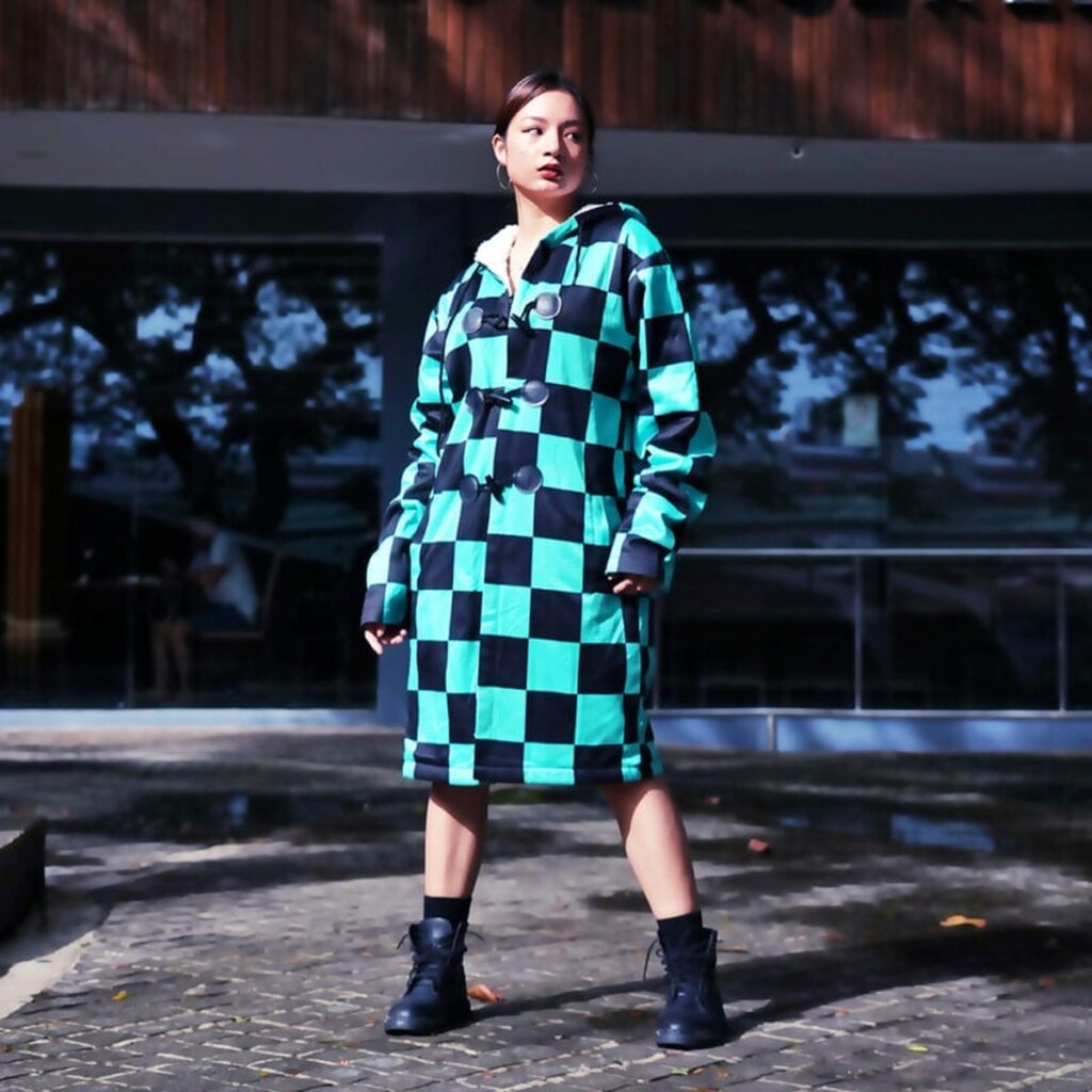 Tanjiro Kamado Hooded Cloak Coat - Unique Anime Apparel for Fans