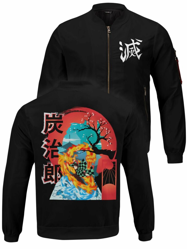 Tanjiro Spirit Bomber Jacket - Unique Anime Apparel for Fans