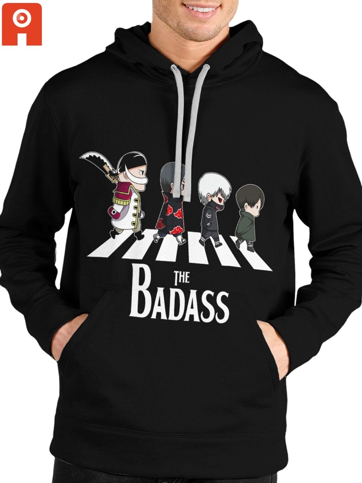 The Badass Crossover Unisex Pullover Hoodie - Unique Anime Apparel for Fans