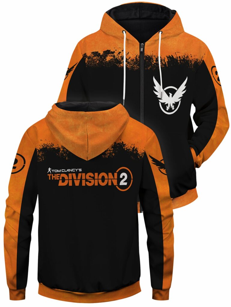 Tom Clancy's The Division 2 Zip Hoodie - Unique Anime Apparel for Fans