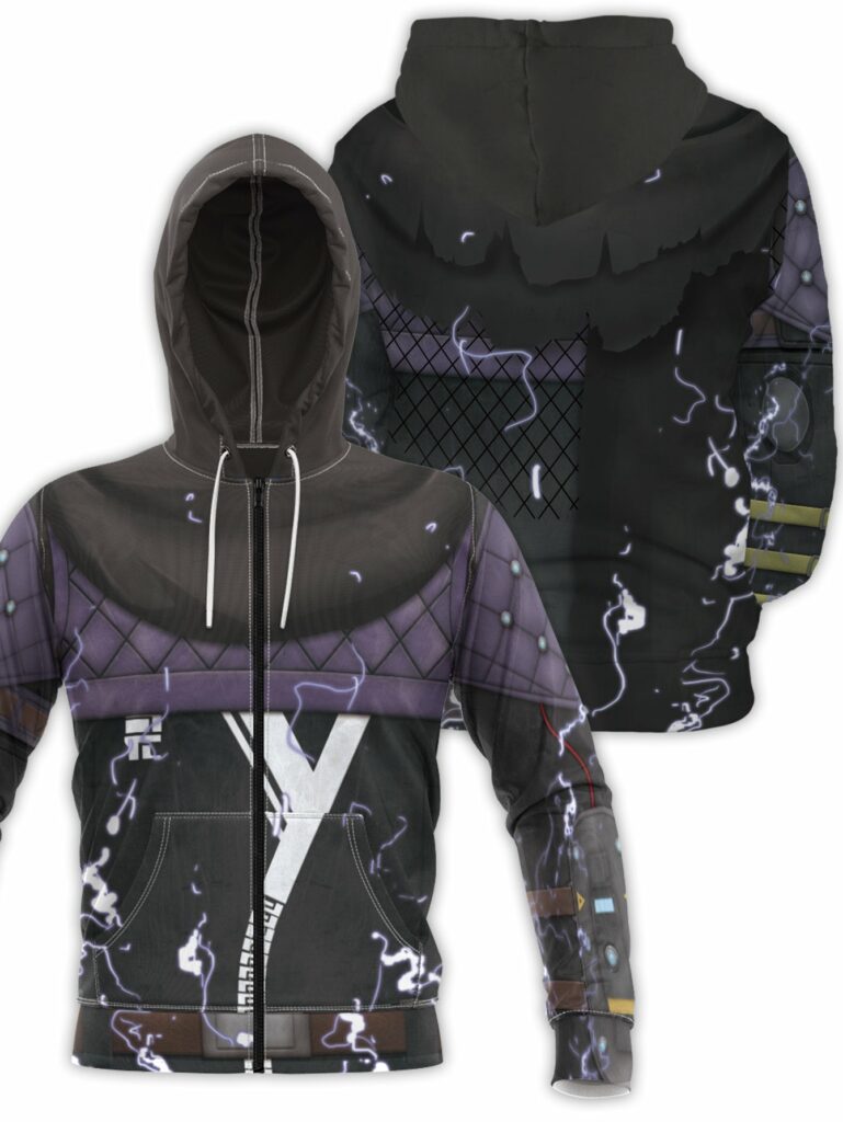 Wraith Zip Hoodie - Unique Anime Apparel for Fans
