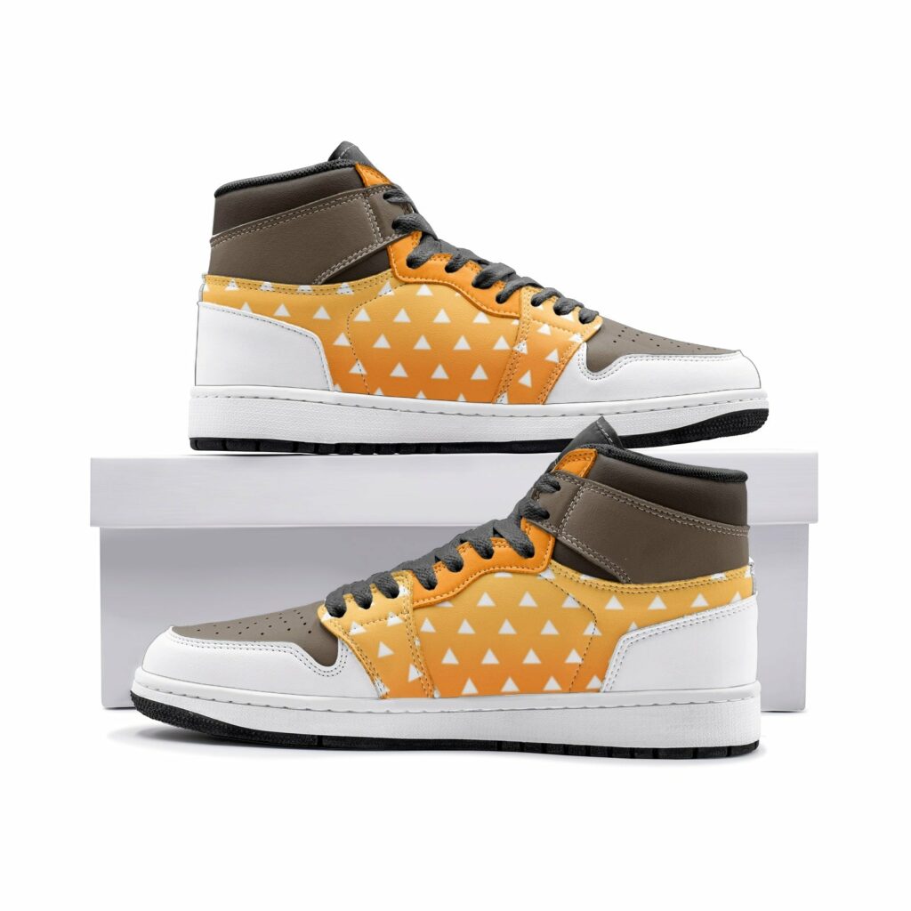 Zenitsu Agatsuma Demon Slayer JD1 Shoes - Unique Anime Apparel for Fans