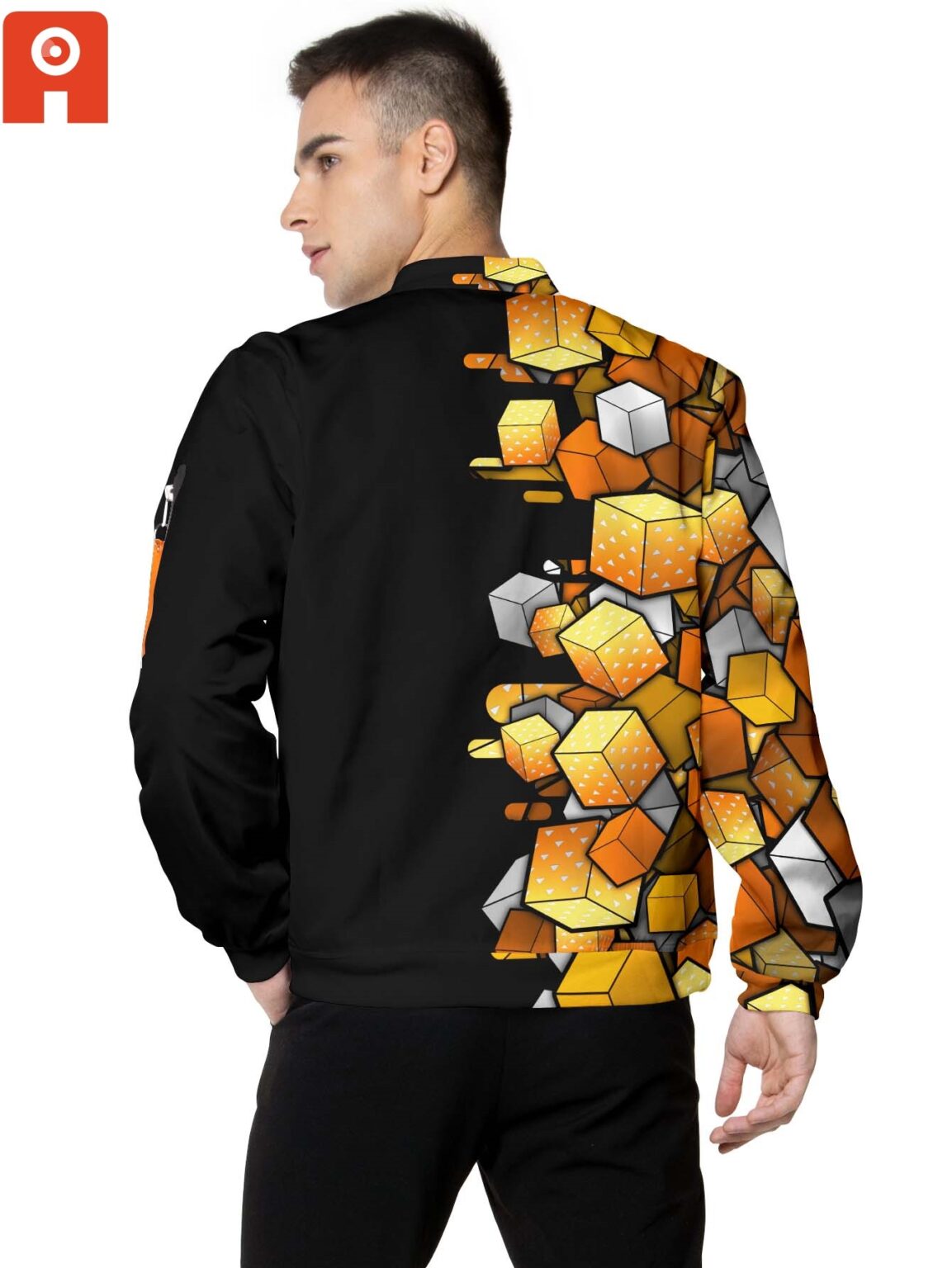 Zenitsu Cube Bomber Jacket - Unique Anime Apparel for Fans