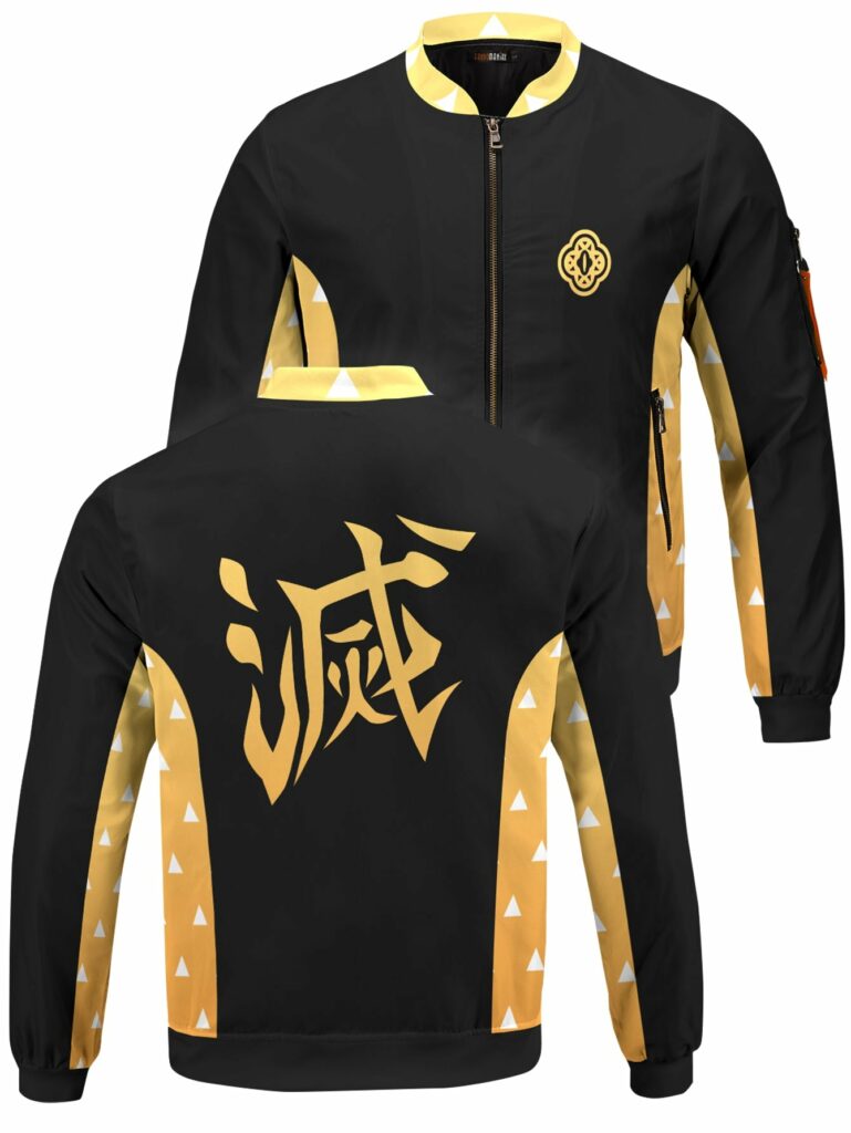 Zenitsu Fashion Bomber Jacket - Unique Anime Apparel for Fans