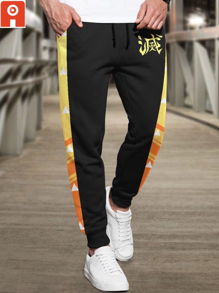 Zenitsu Fashion Jogger Pants V2 - Unique Anime Apparel for Fans