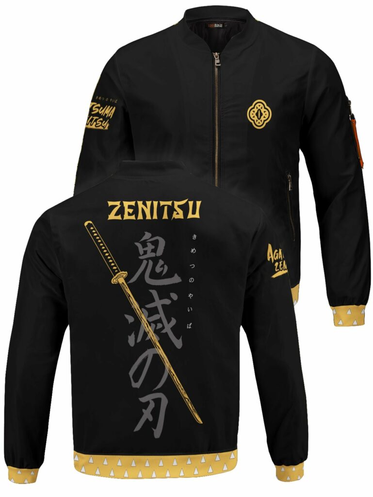 Zenitsu Style Bomber Jacket - Unique Anime Apparel for Fans