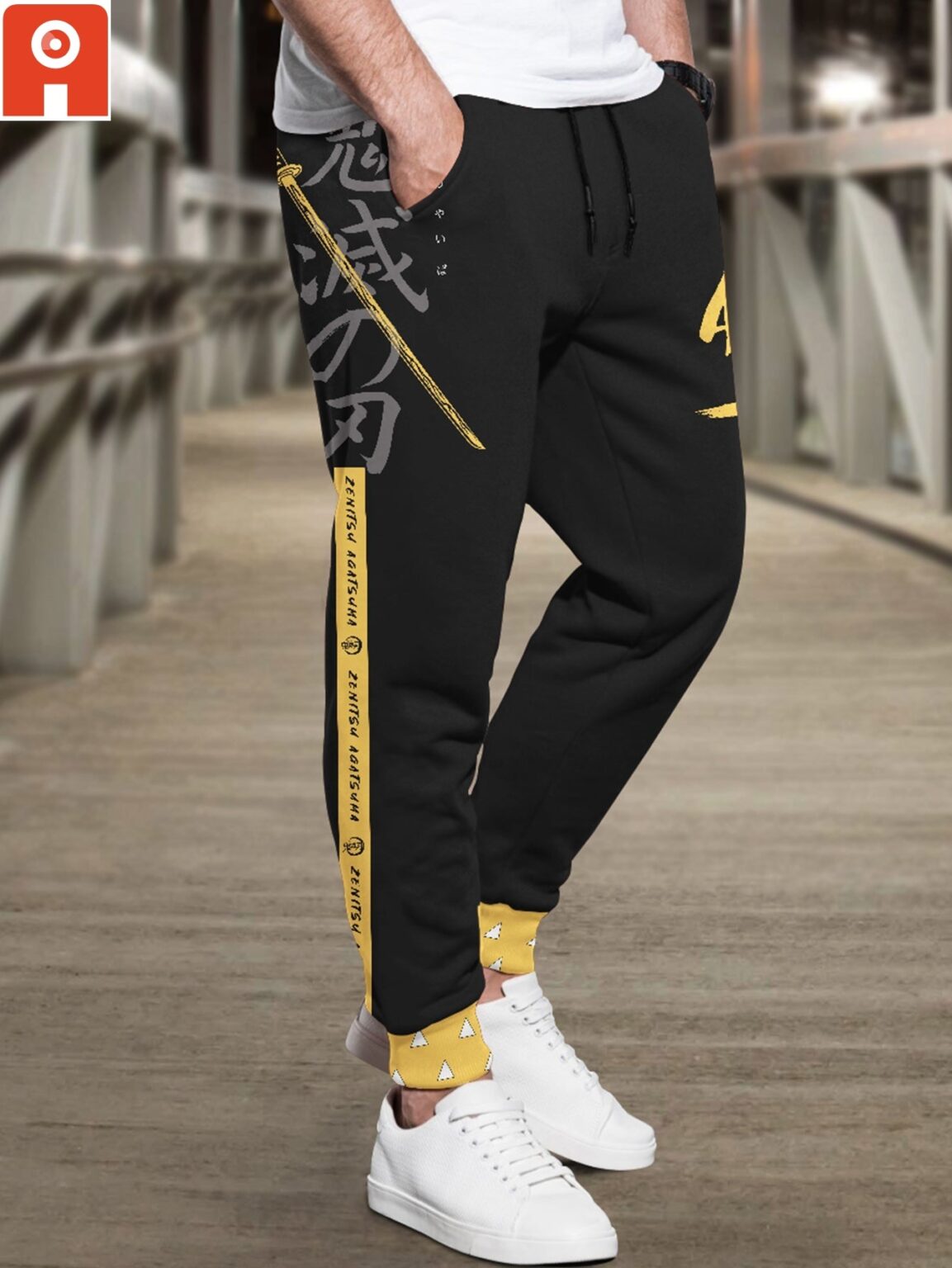 Zenitsu Style Jogger Pants - Unique Anime Apparel for Fans
