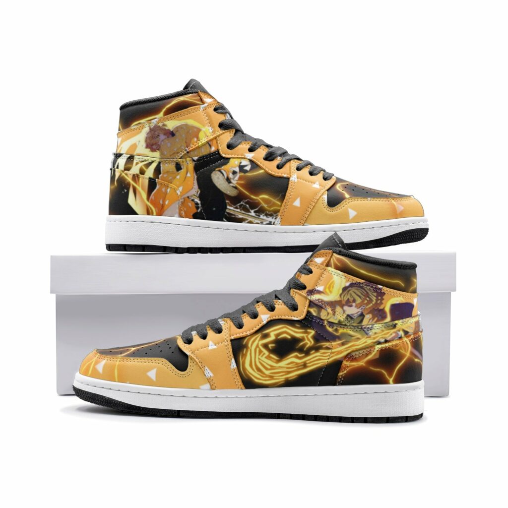 Zenitsu Thunder Breathing Demon Slayer JD1 Shoes - Unique Anime Apparel ...