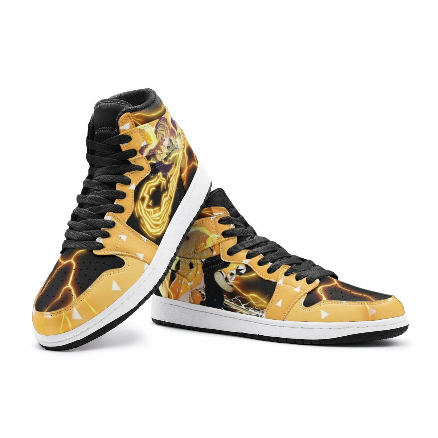 Zenitsu Thunder Breathing Demon Slayer JD1 Shoes - Unique Anime Apparel ...
