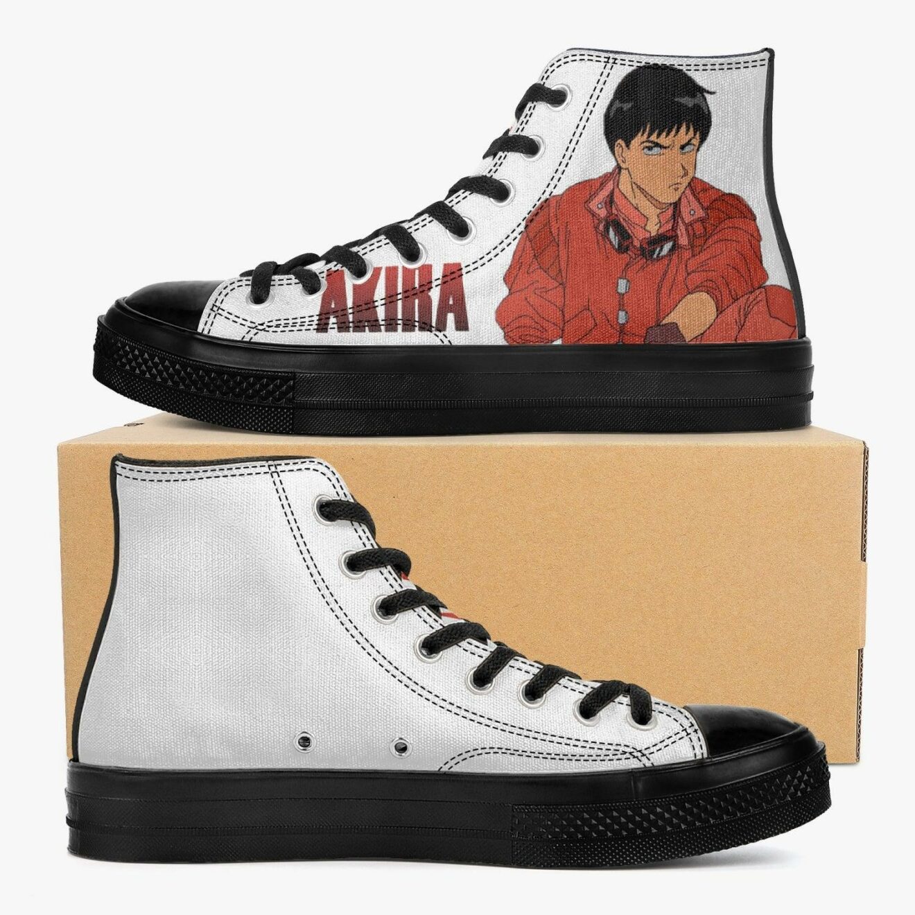 Akira Kaneda A-Star High Anime Shoes - Unique Anime Apparel for Fans