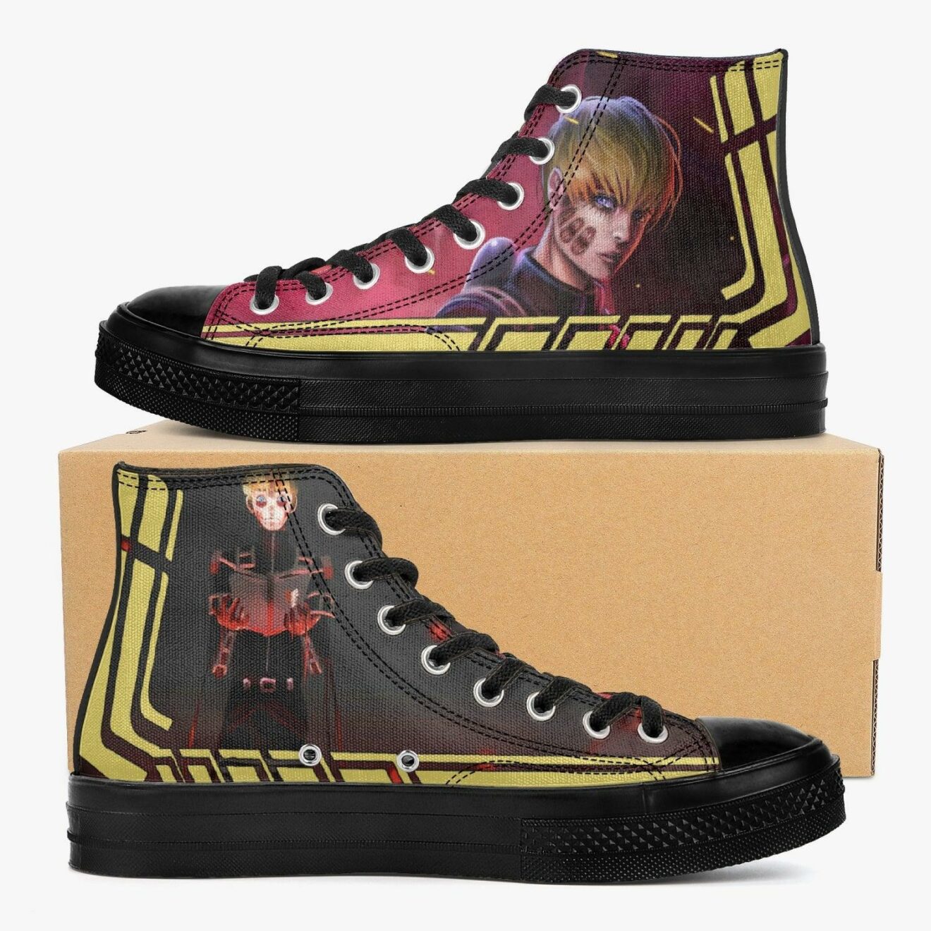 Attack On Titan Armin Arlert A-Star High Anime Shoes - Unique Anime ...