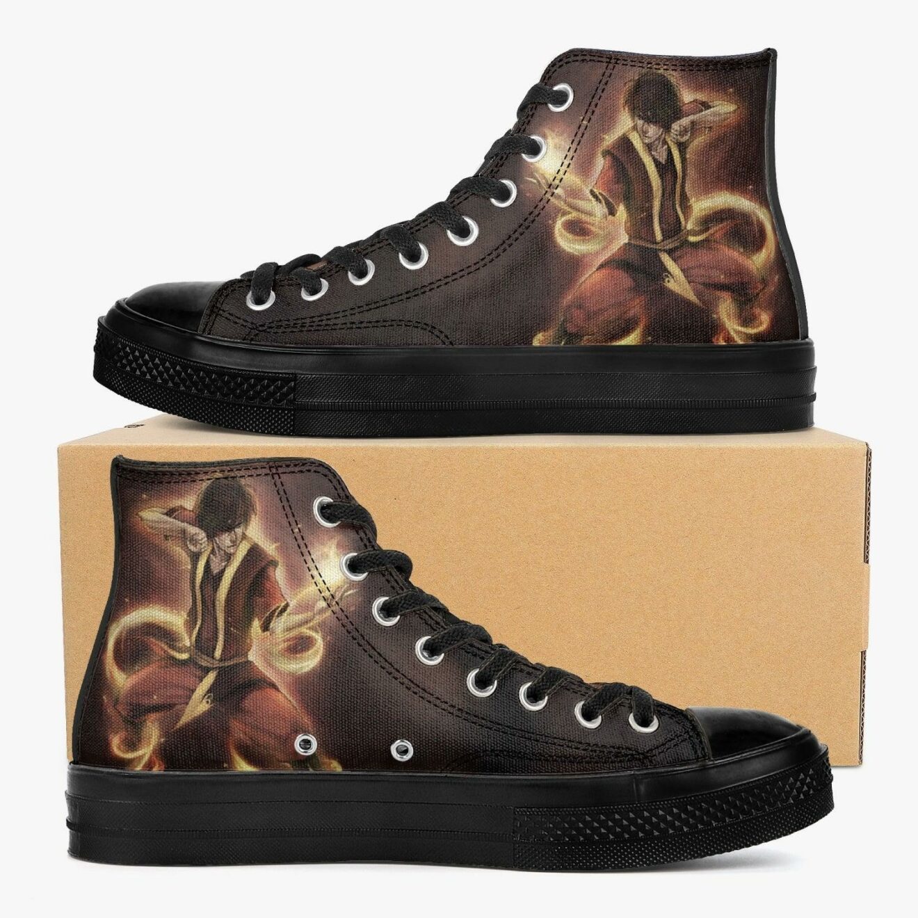 Avatar The Last Airbender Zuko A-Star High Anime Shoes - Unique Anime ...