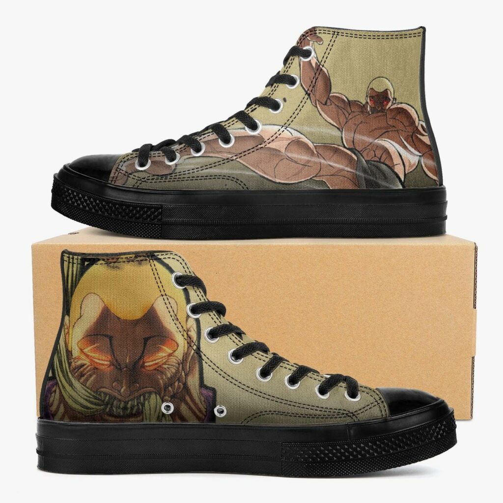 Baki Jack A-Star High Anime Shoes - Unique Anime Apparel for Fans