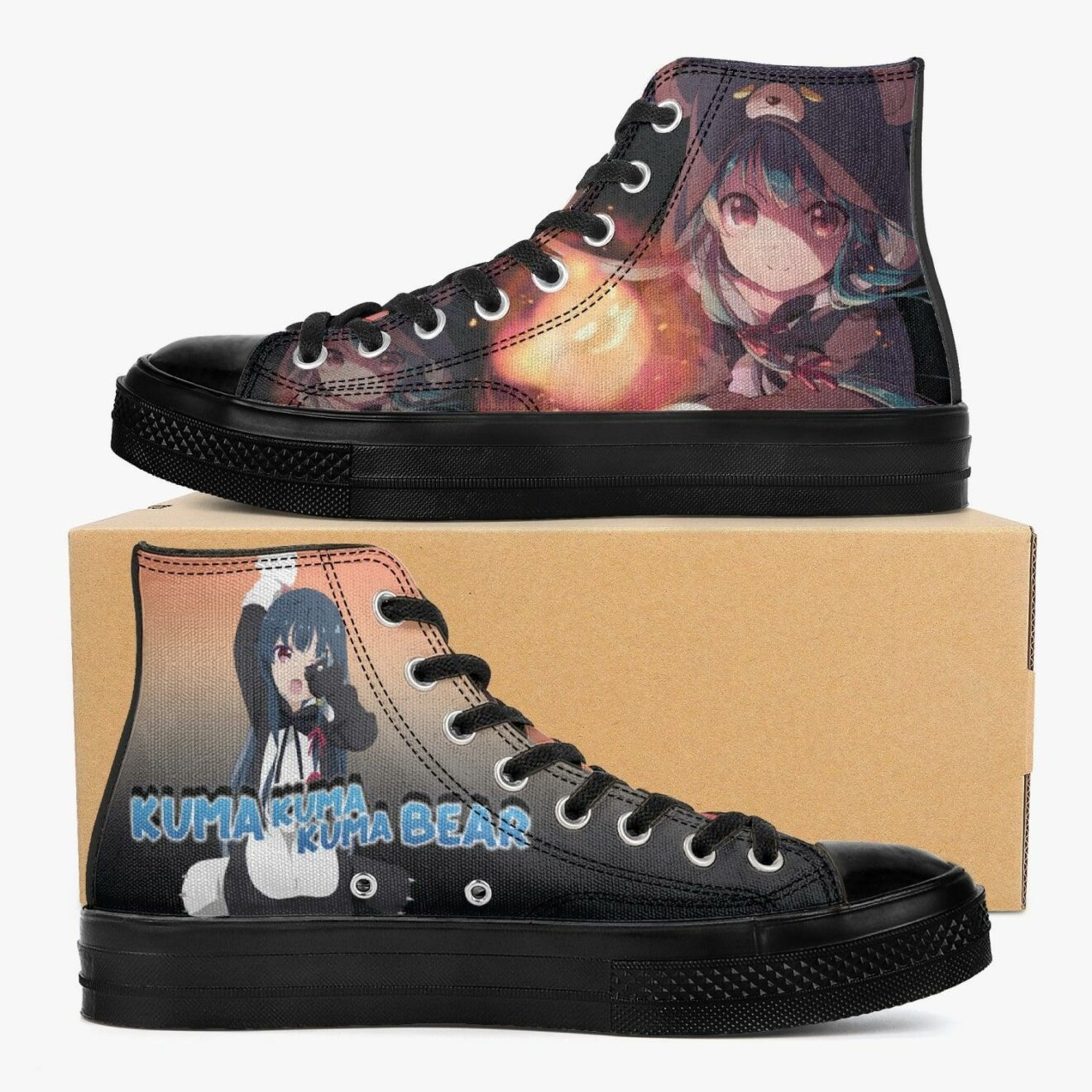 Kuma Kuma Kuma Bear Yuna A-Star High Anime Shoes - Unique Anime Apparel ...