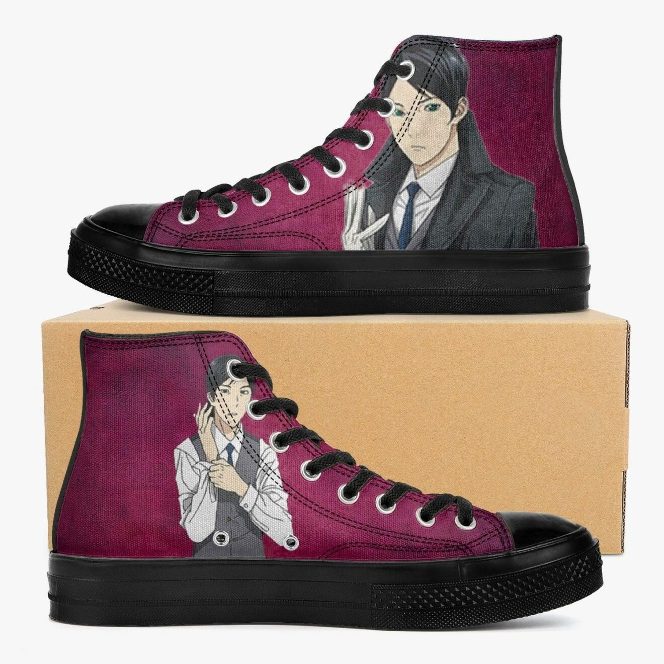 NoraGami Ebisu A-Star High Anime Shoes - Unique Anime Apparel for Fans