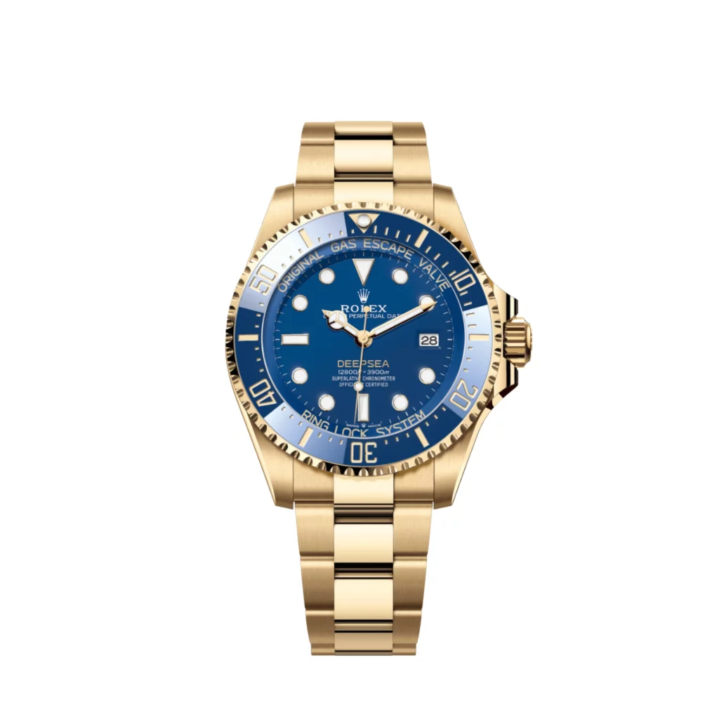 Rolex Deepsea 136668LB Yellow Gold Blue Dial Oyster - Unique Anime ...