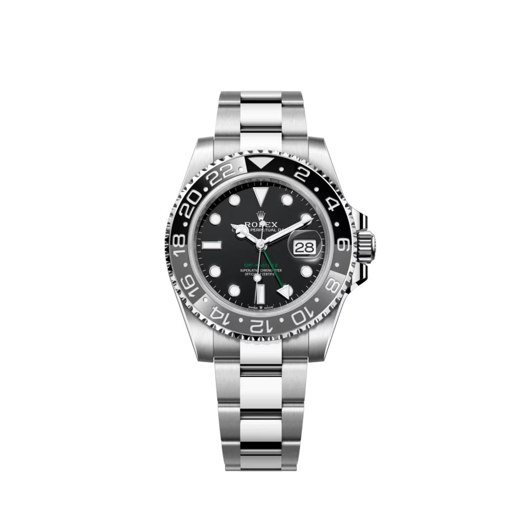 Rolex GMT-Master II 126710GRNR Bruce Wayne Stainless Steel Black Dial ...