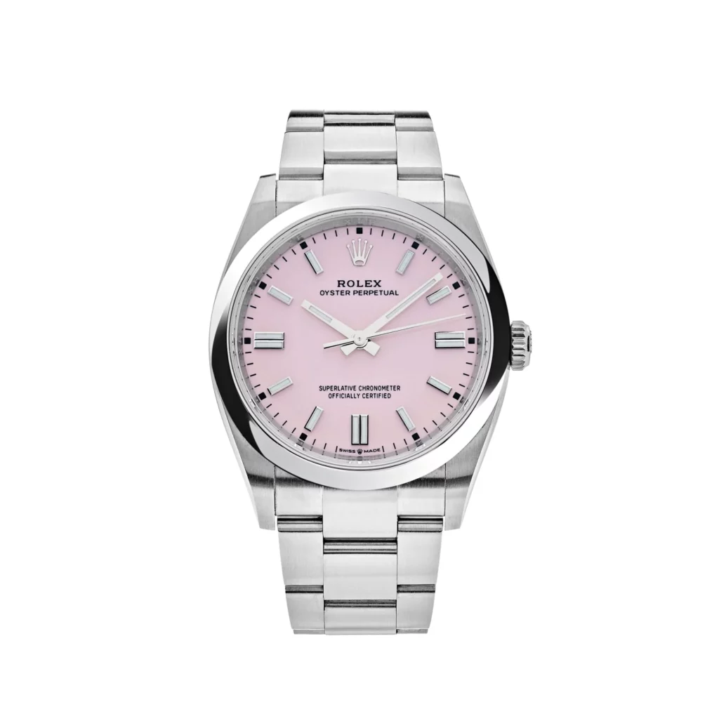 Rolex Oyster Perpetual 126000 Stainless Steel Candy Pink Dial - Unique ...