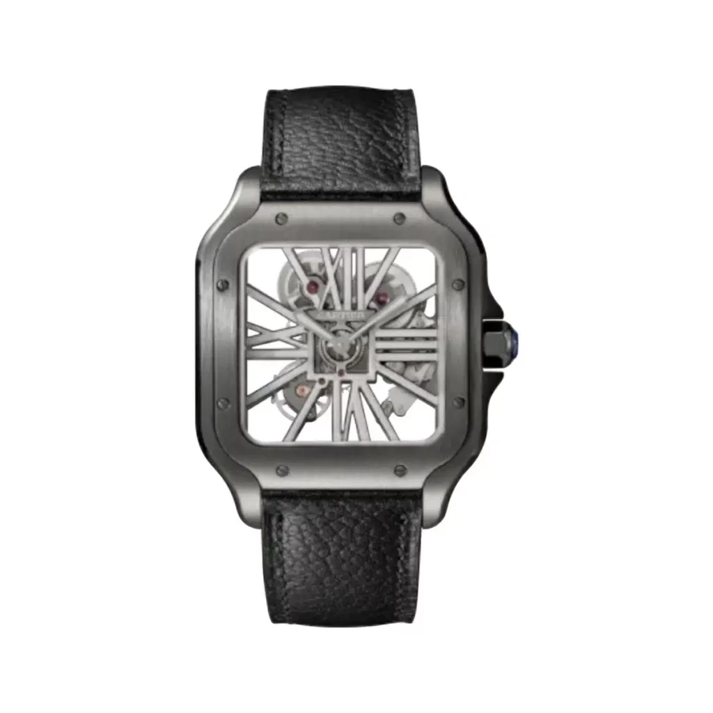 Cartier WHSA0023 Santos de Cartier Skeleton Dial Large - Unique Anime ...