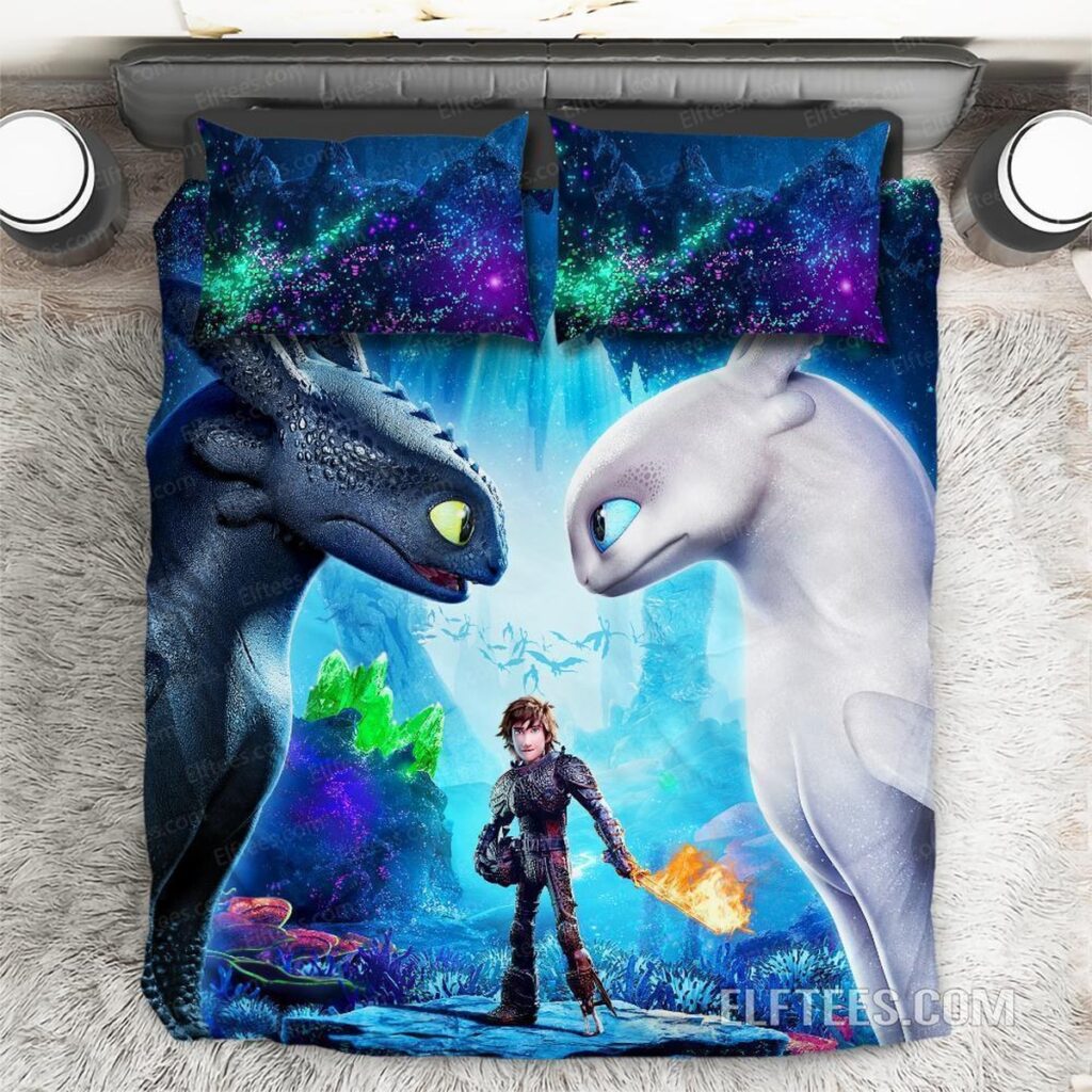How To Train Your Dragon Bedding Set - Unique Anime Apparel for Fans