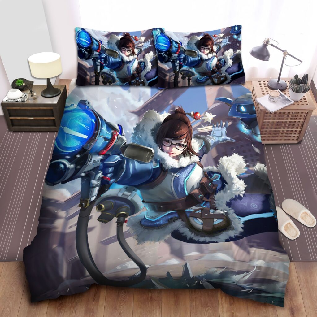 Overwatch Mei And Her Endothermic Blaster Artwork Bed Sheets Spread ...