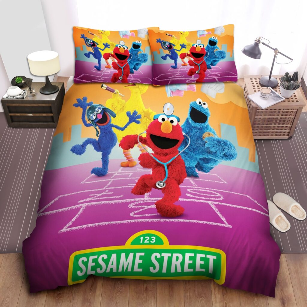 Sesame Street Elmo The Doctor Bed Sheets Spread Duvet Cover Bedding Set ...