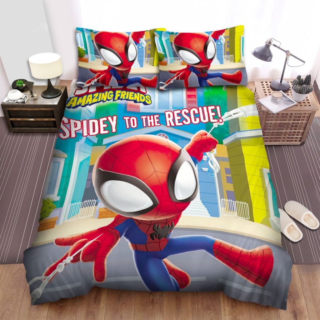 Spidey And His Amazing Friends Spidey To The Rescue Bed Sheets Spread Duvet Cover Bedding Set ...