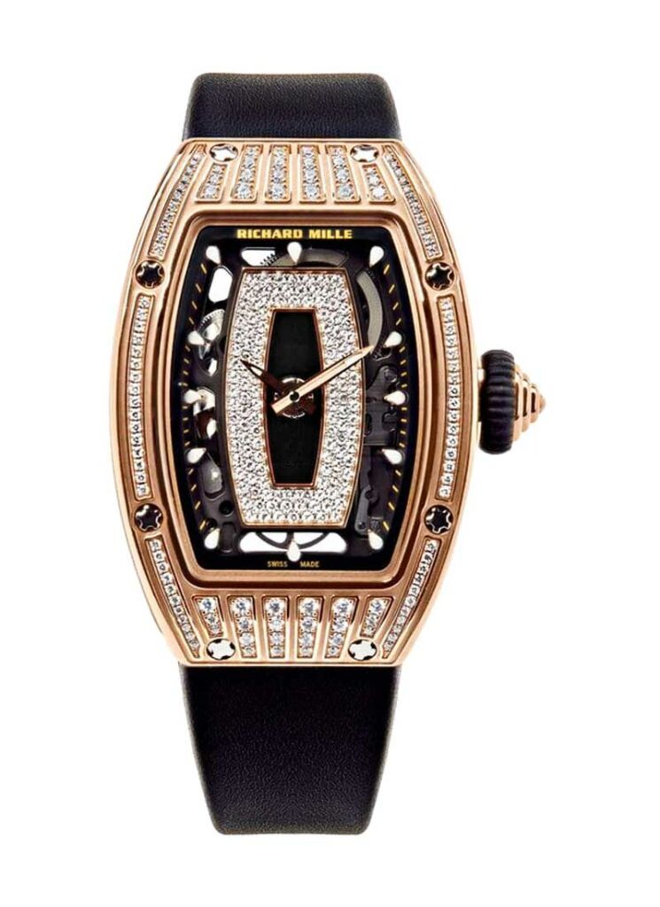 Richard Mille RM 07-01 Rose Gold Diamond Set Onyx Dial - Unique Anime ...