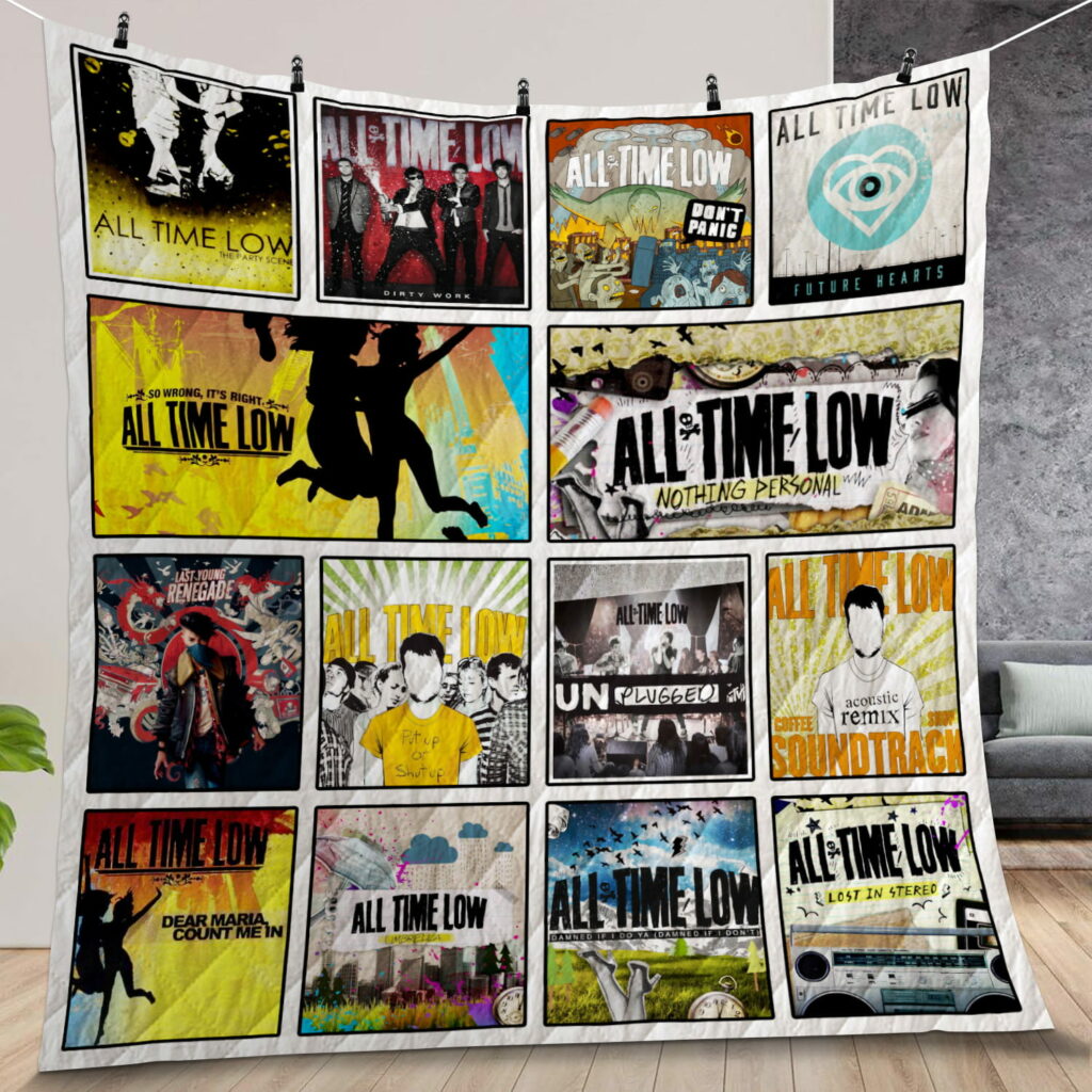 All Time Low Album Covers Quilt Gift Ideas For Fans - Unique Anime ...
