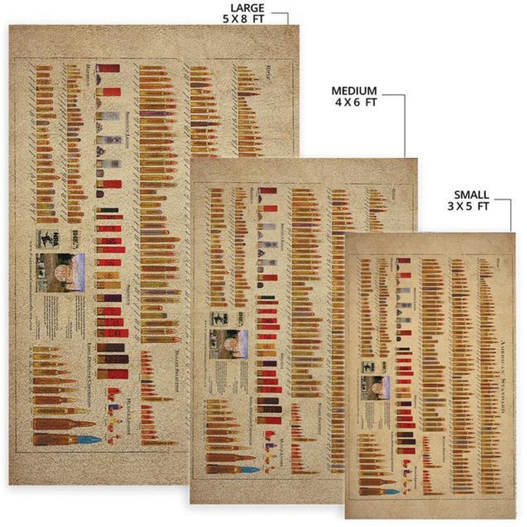 American Standard Bullets Rug - Unique Anime Apparel for Fans