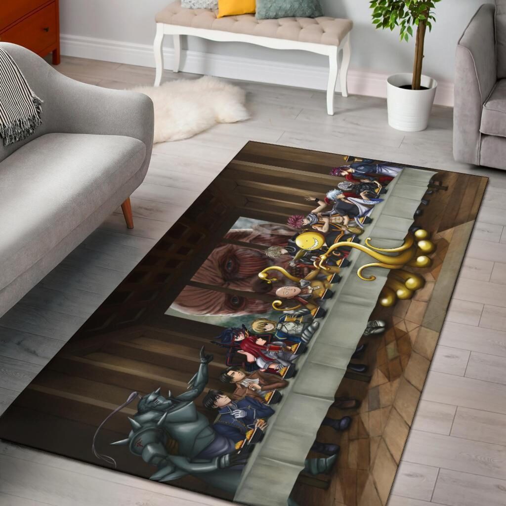Anime Last Supper Area Rug - Unique Anime Apparel for Fans