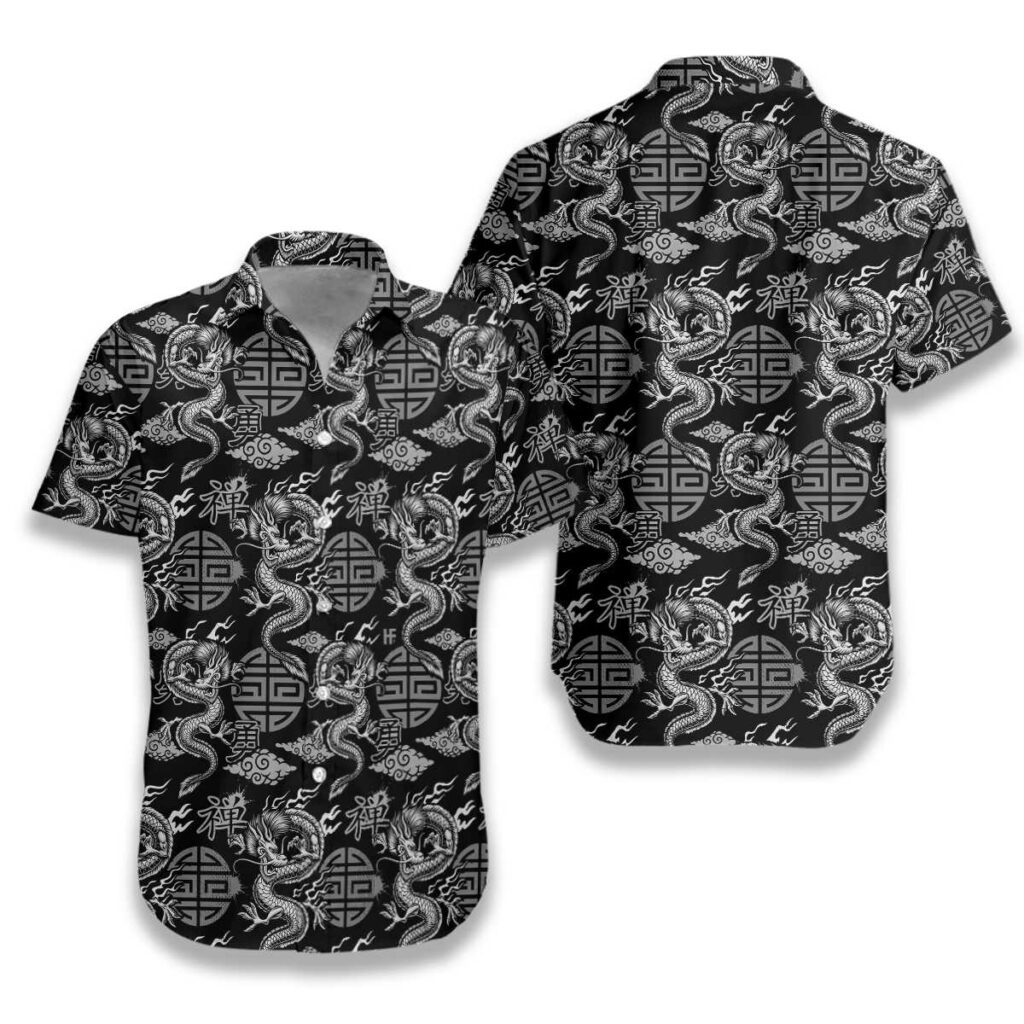 Asian Dragon Hawaiian Shirt - Unique Anime Apparel for Fans