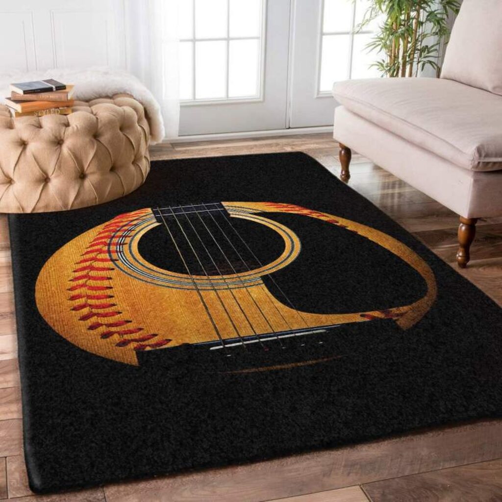 Baseball Guitar Limited Edition Rug - Unique Anime Apparel for Fans
