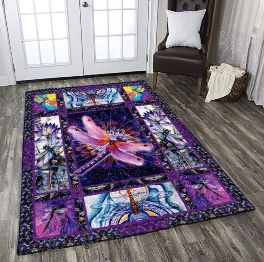 Beautiful Dragonfly Rectangle Limited Edition Rug - Unique Anime ...