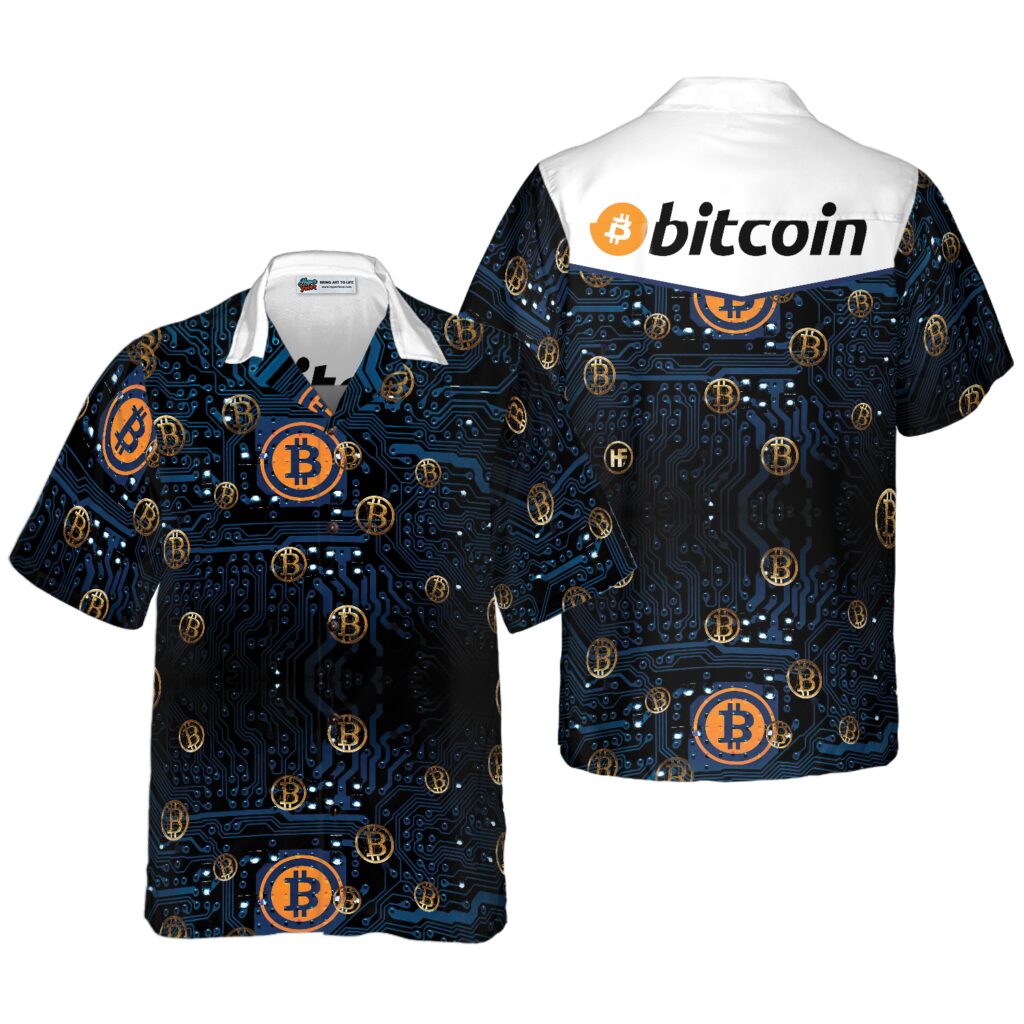 Bitcoin Logo Hawaiian Shirt - Unique Anime Apparel for Fans